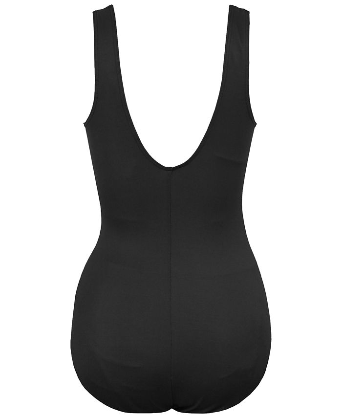 Miraclesuit Plus Size Palma Allover Slimming One-Piece Swimsuit - Macy's