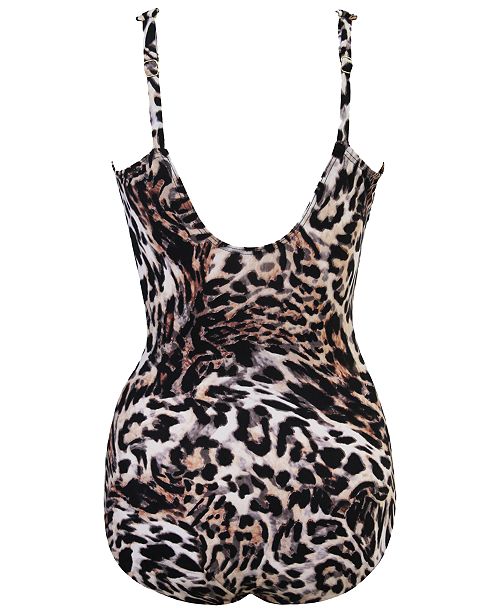 Miraclesuit Sublime Feline Siren Allover Slimming One Piece Swimsuit