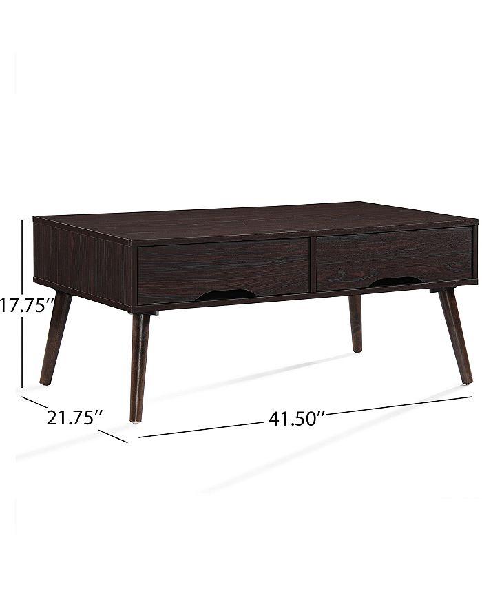 Noble House Noemi Mid Century Modern Fiberboard Coffee Table & Reviews ...