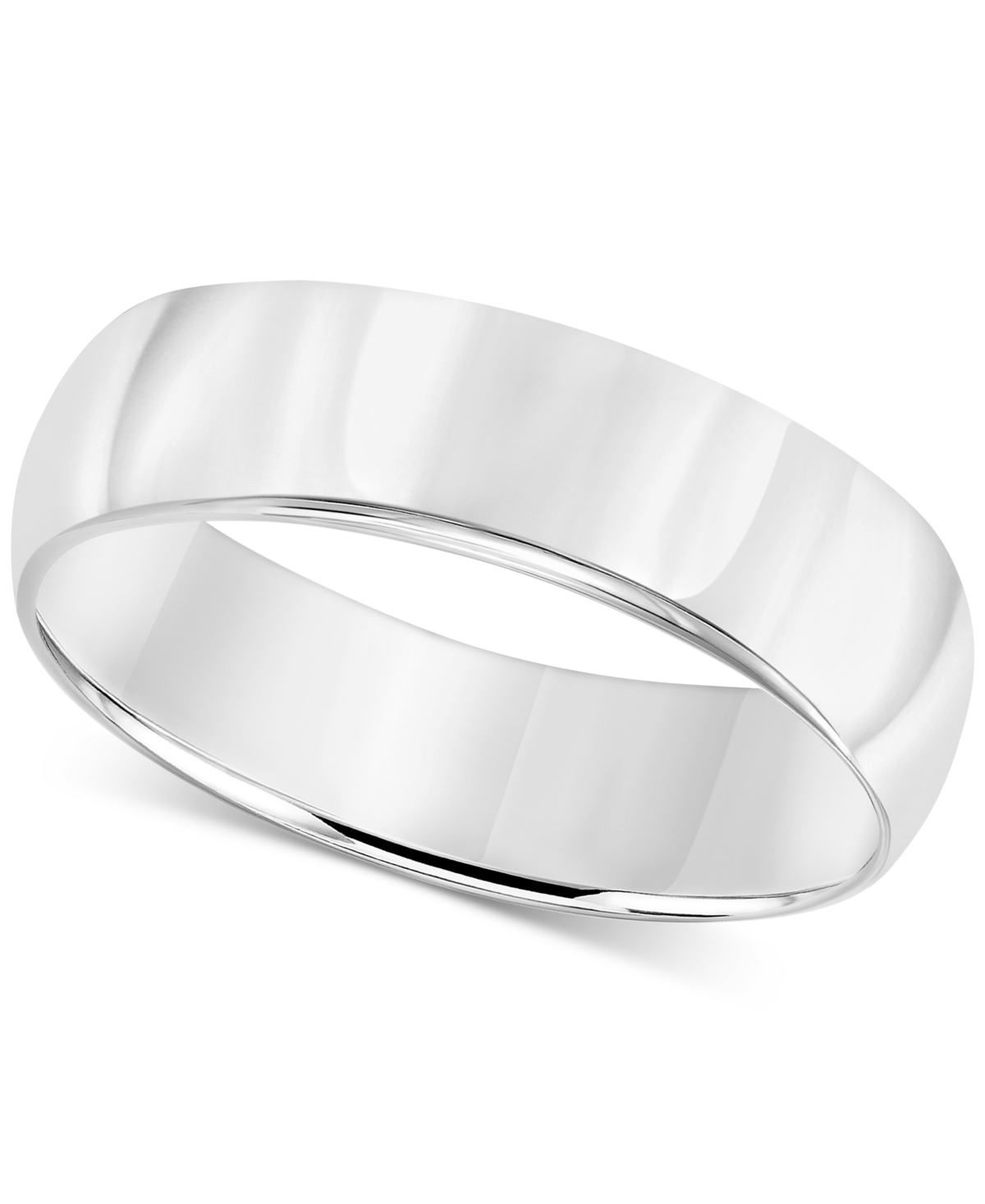 Click here for 14k Gold 6mm Wedding Band - White Gold prices