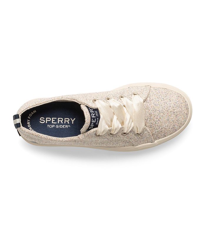 Sperry Little & Big Girls Crest Vibe Sparkle Sneaker - Macy's