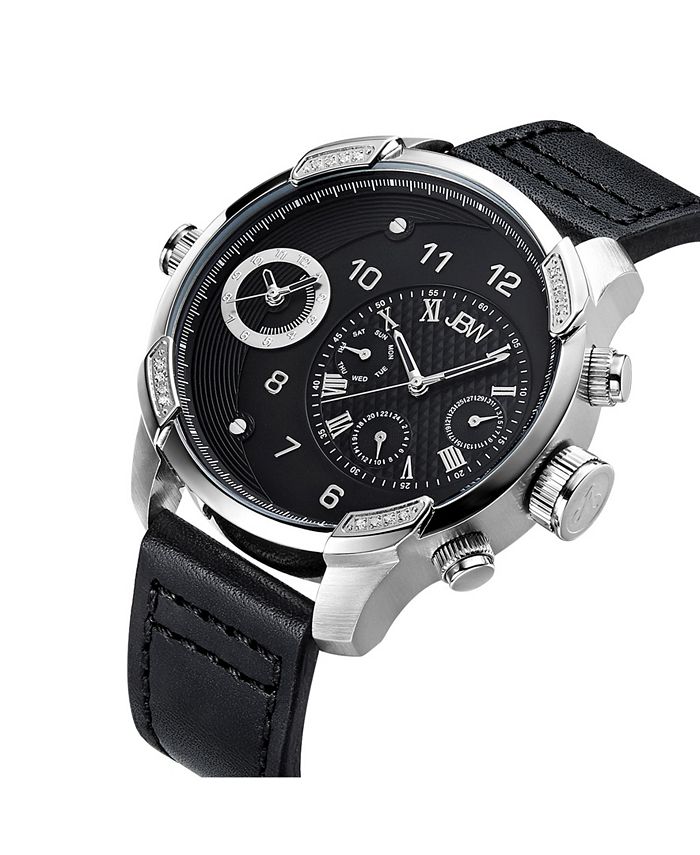 Jbw Men's G3 Diamond (1/6 ct.t.w.) Stainless Steel Watch - Macy's