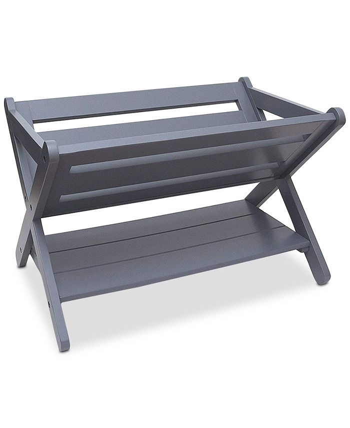 Lipper International Kids Book Caddy With Shelf, Gray - Macy's