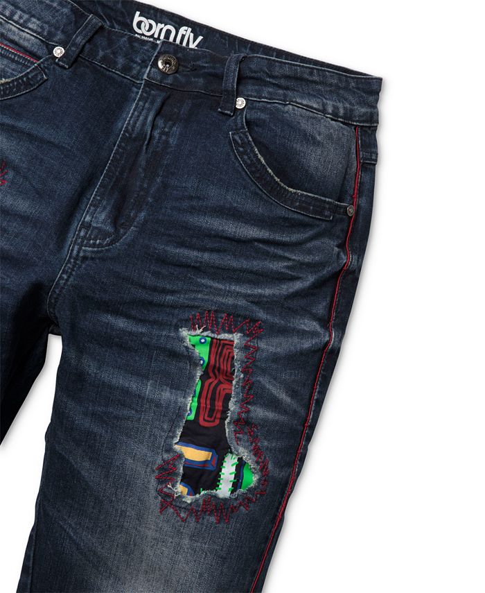 Born Fly Men's Slim-Straight Fit Jeans - Macy's