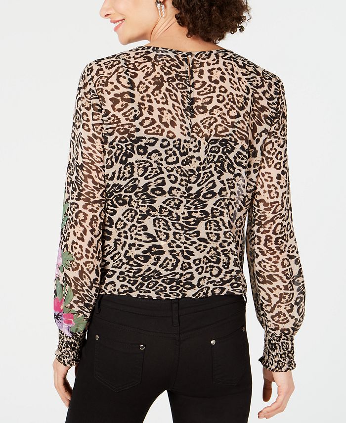 Inc International Concepts Inc Embellished Leopard Print Top Created