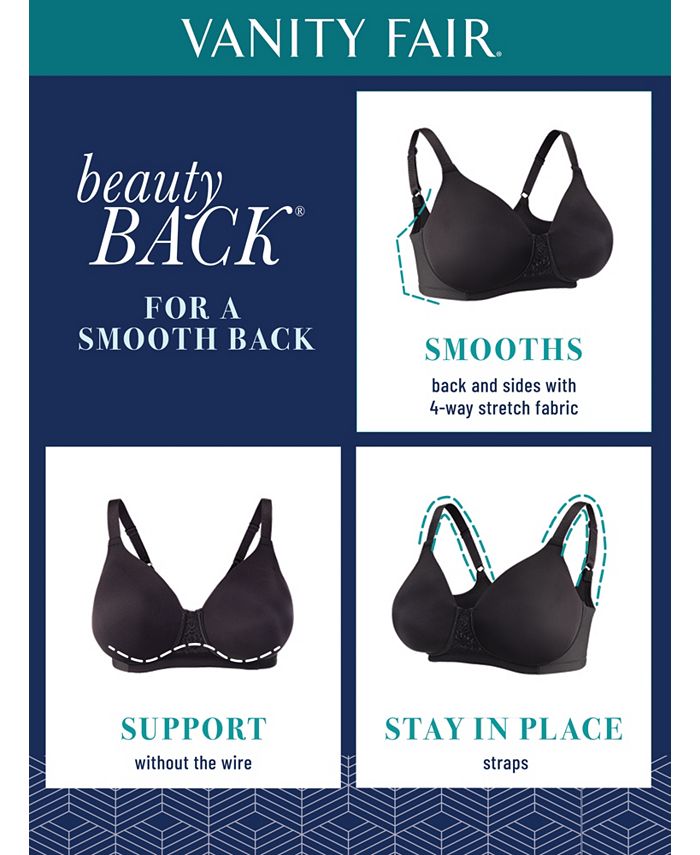 Vanity Fair Full Figure Beauty Back Smoother Wireless Bra 71380 - Macy's