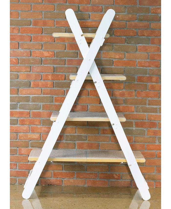 zoovilla Modern Folding Cat Tree, White - Macy's