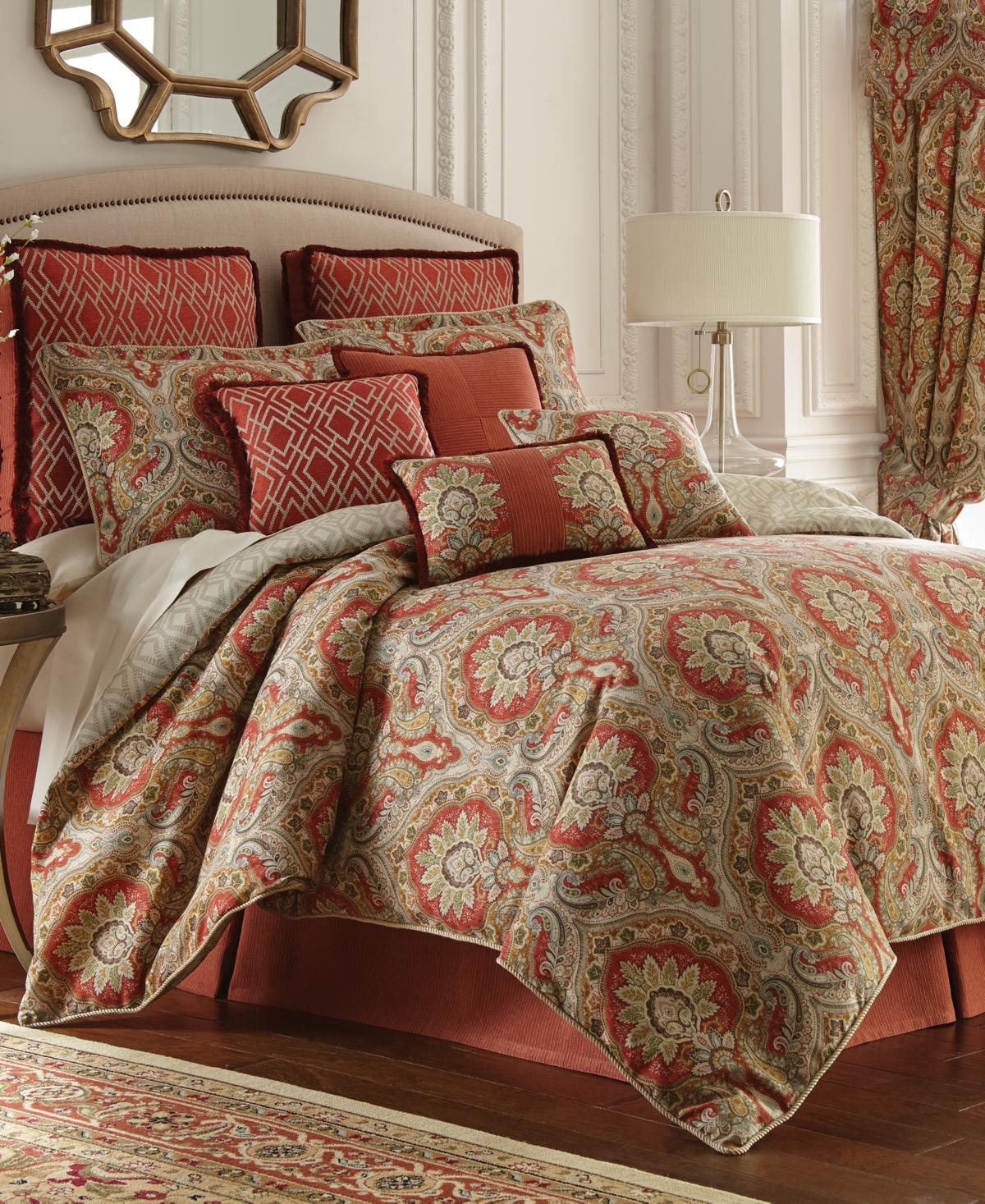 Click here for Rose Tree Harrogate 4pc King Comforter Set - Multi prices