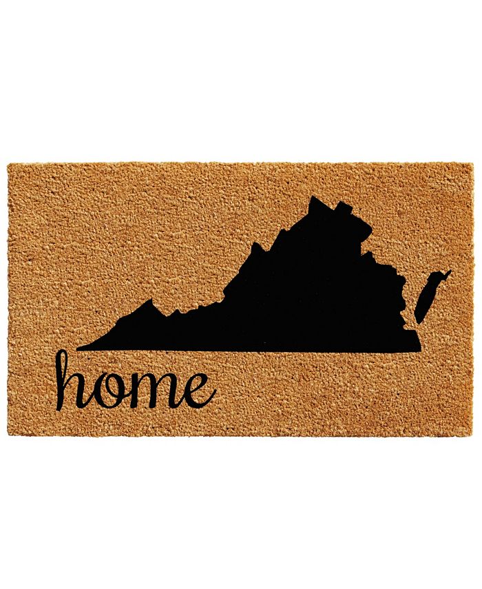 Home & More Virginia 18" x 30" Coir/Vinyl Doormat - Macy's
