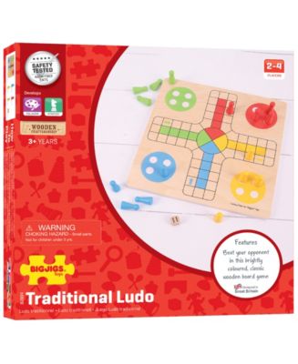 Bigjigs Toys Wooden Traditional Ludo - Macy's