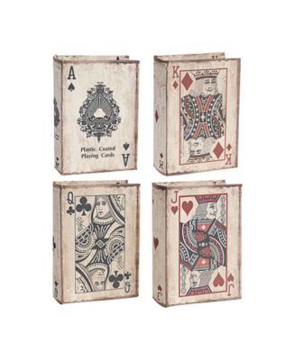 Ace Playing Cards Book Boxes, Set of 4 - Macy's