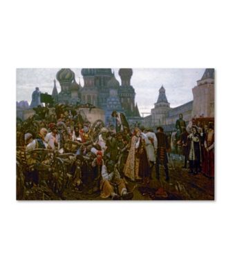 Vasily Surikov 'Morning Of The Execution Of The Streltsy' Canvas Art ...