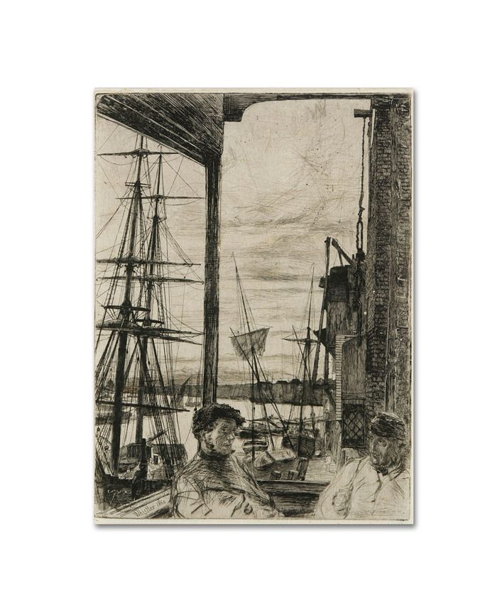 Trademark Global Whistler 'Rotherhithe' Canvas Art - 32" x 24" x 2 ...