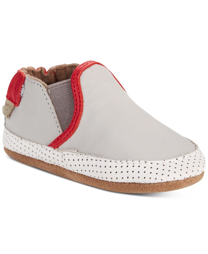 Robeez Baby Boys Liam Grey Soft Sole Shoes - Macy's