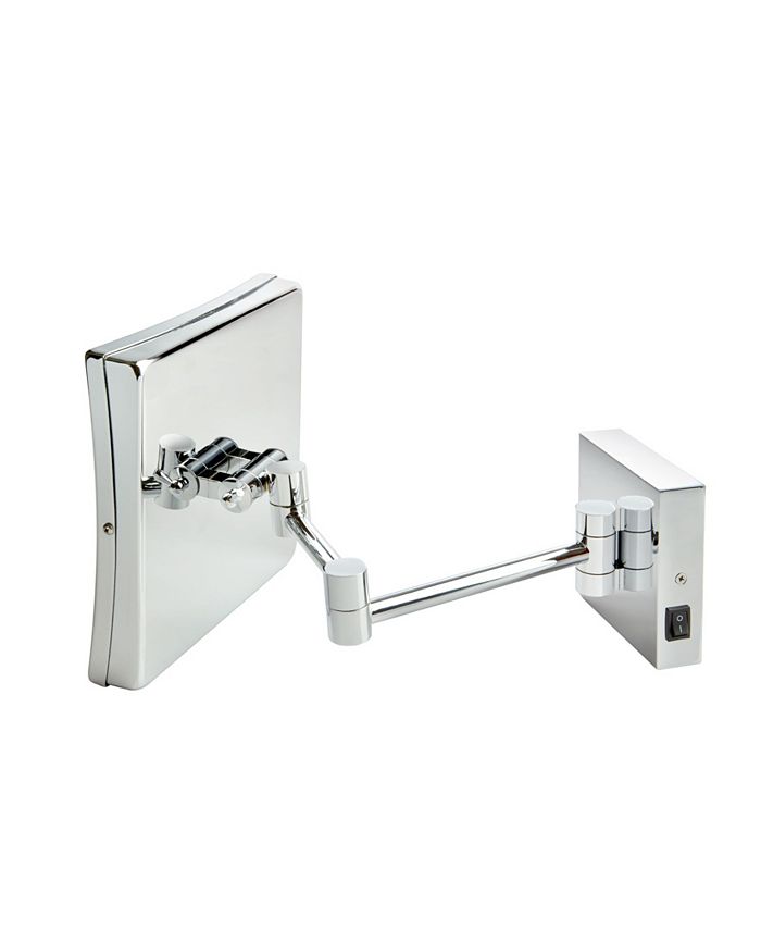 Jerdon The JRT885CLD 8" x 8" LED Lighted Direct Wire Wall Mount Mirror ...