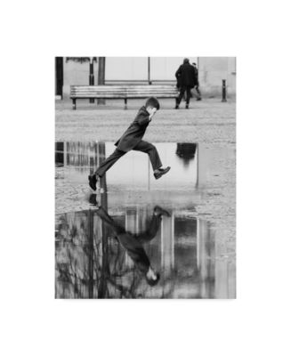 Karl Wood 'The Puddle Jumper' Canvas Art - 14" x 2" x 19" - Macy's