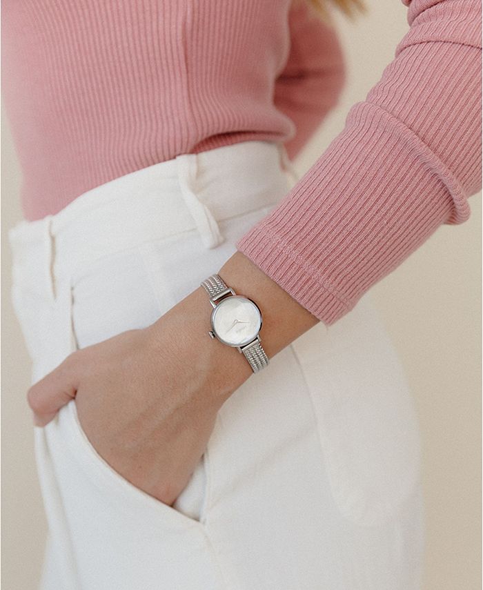 RUMBATIME Hudson Gem Weave Mesh Watch - Macy's