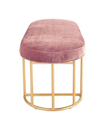 Office Star Kinsley Bench with Gold Frame - Macy's