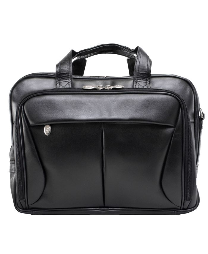 McKlein Pearson Expandable Double Compartment Laptop Briefcase - Macy's
