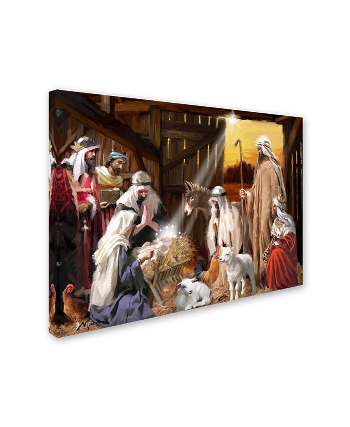 Trademark Global The Macneil Studio 'Nativity' Canvas Art - 32" x 24" x ...