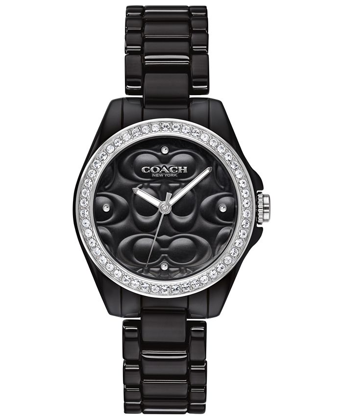 COACH Women's Astor Black Ceramic Bracelet Watch 28mm - Macy's