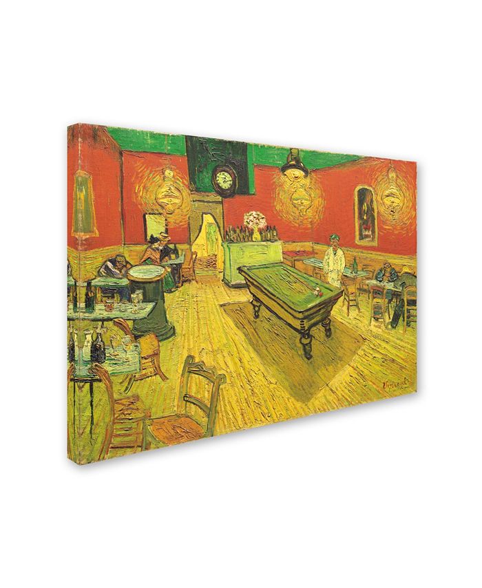 Trademark Global Vincent van Gogh 'Night Caf? with Pool Table' Canvas ...