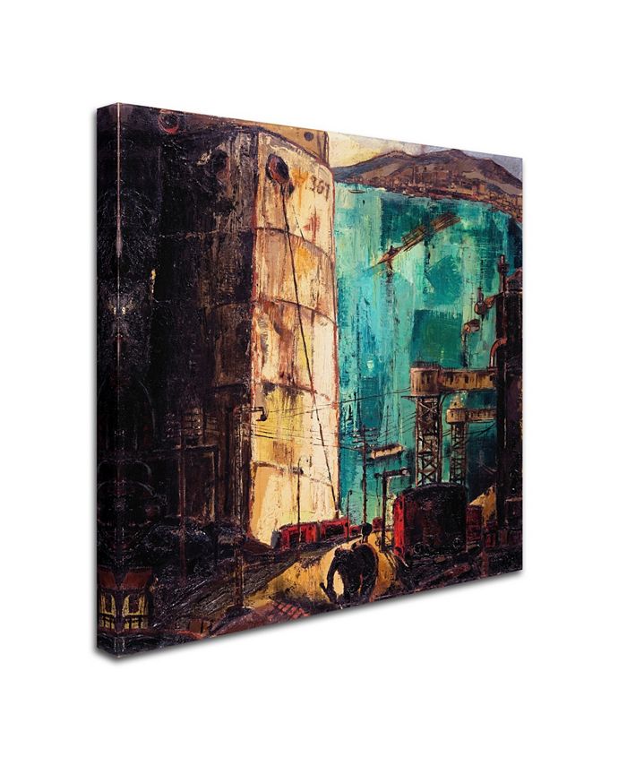 Trademark Global Karlis Padegs 'The Port' Canvas Art - 14" x 14" x 2 ...