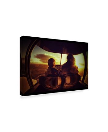 Trademark Global Sebastien Lory 'Flying Airplane' Canvas Art - 24" x 2 ...