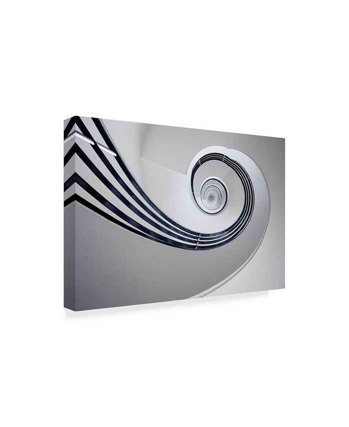Trademark Global Max Zimmermann 'Fibonacci White Spiral' Canvas Art ...