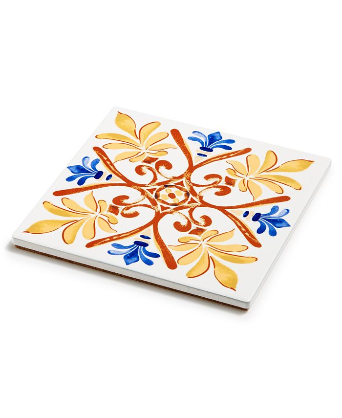 Martha Stewart Collection La Dolce Vita White Trivet, Created for Macy ...