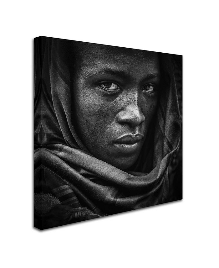 Trademark Global Joxe Inazio Kuesta 'Gaze 2' Canvas Art - 24" x 24" x 2 ...