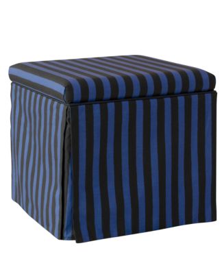 Alvaton Skirted Storage Ottoman - Macy's