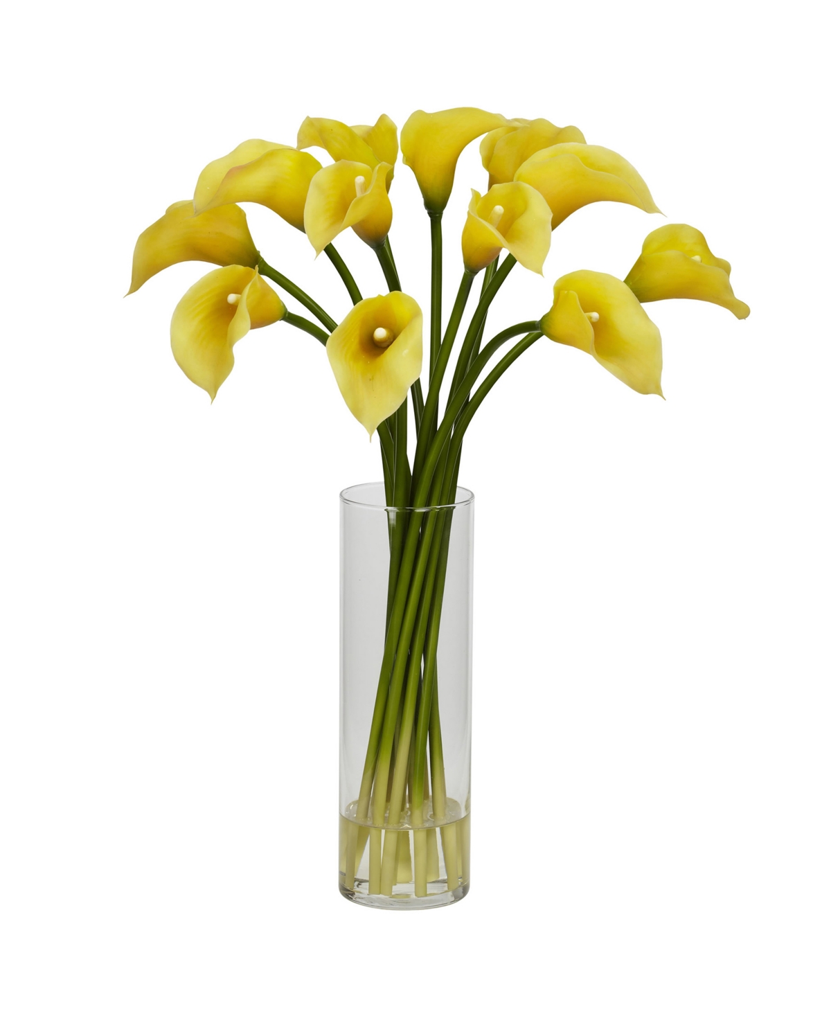 Click here for Nearly Natural Mini Calla Lily Silk Flower Arrange... prices