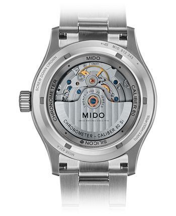 Mido Men's Swiss Automatic Multifort Chronometer Stainless Steel ...
