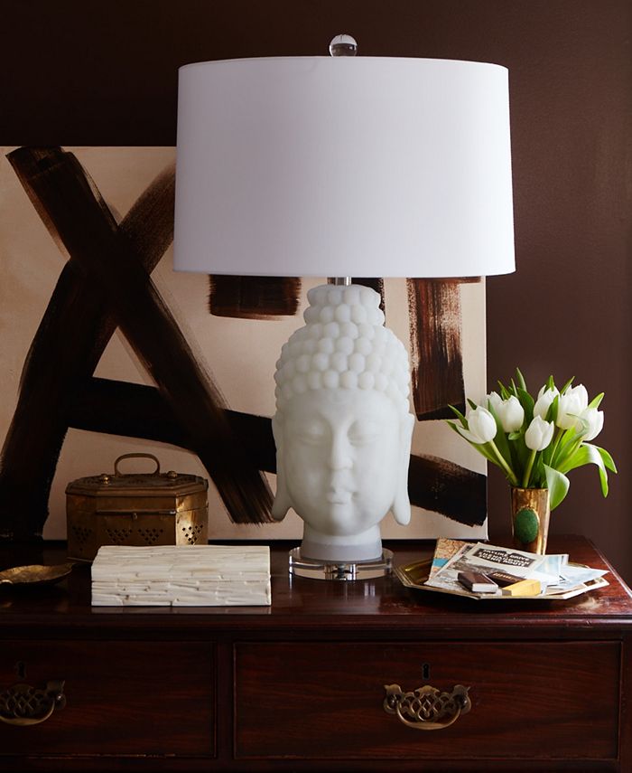 Couture Frosted Buddha Table Lamp - Macy's