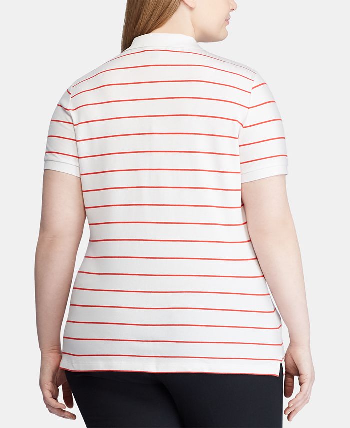 Lauren Ralph Lauren Plus Size Monogrammed Polo Shirt - Macy's