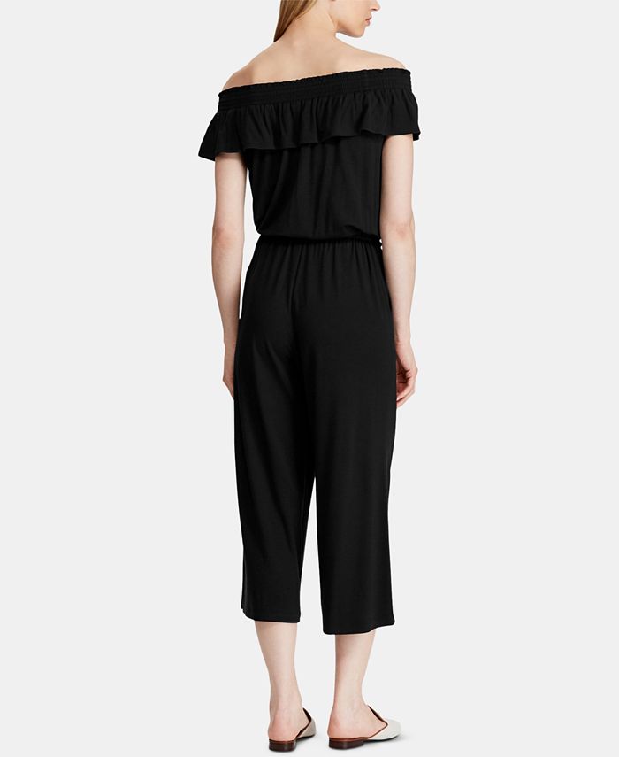 Lauren Ralph Lauren Ruffled Jumpsuit - Macy's