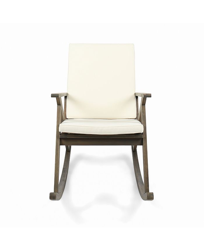 Noble House Gus Outdoor Rocking Chair - Macy's