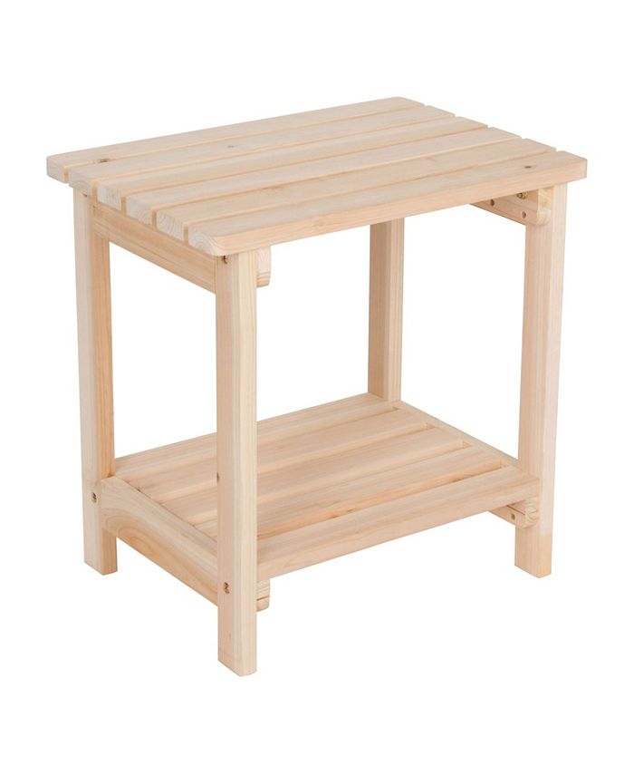 Shine Company Rectangular Side Table - Macy's