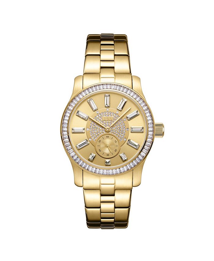 Jbw Women's Celine Diamond (1/10 ct.t.w.) 18k Gold Plated Stainless ...