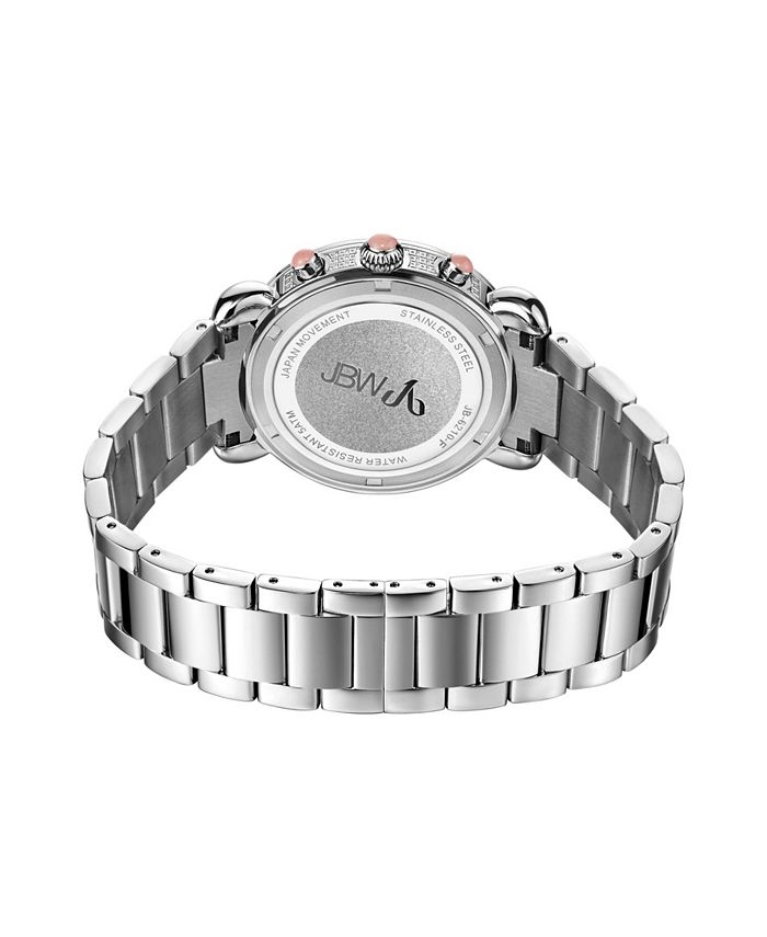 Jbw Women's Victory Diamond (1/6 ct.t.w.) Stainless Steel Watch - Macy's