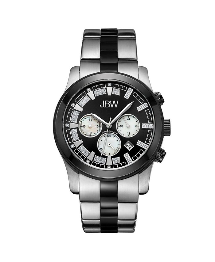 Jbw Men's Delano Diamond (1/5 ct.t.w.) Stainless Steel Watch - Macy's