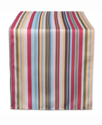 Summer Stripe Outdoor Table Runner 14" X 108" - Macy's