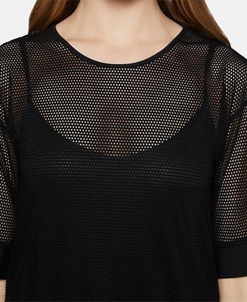 BCBGeneration Mesh Shift Dress - Macy's