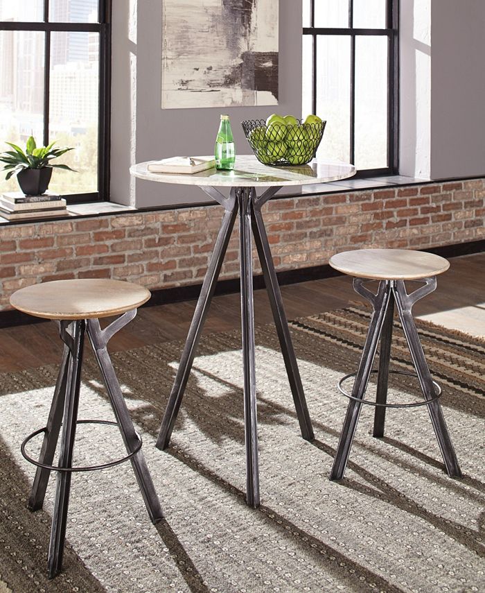 Coaster Home Furnishings Caleb Round Bar Table - Macy's