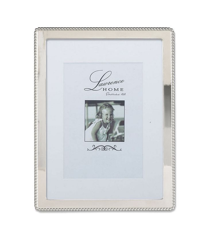 Lawrence Frames Silver Metal Picture Frame with Delicate Outer Border ...