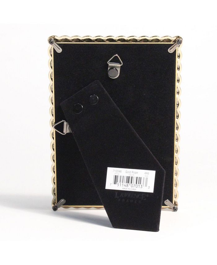 Lawrence Frames Golden Rope Picture Frame - 4" x 6" - Macy's