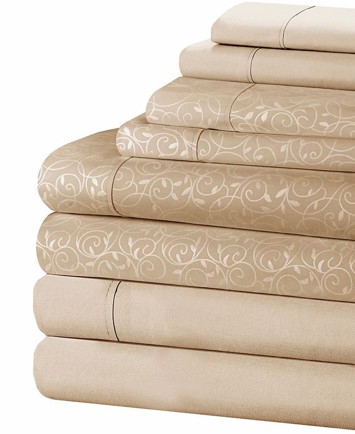 Home Dynamix NY Loft 6-Piece Twin Soft Microfiber Multi-Set Sheet Set ...