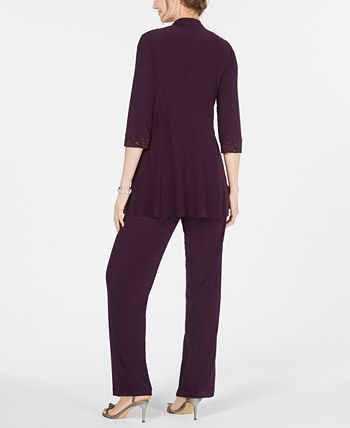 R & M Richards Sequined Lace 2-Pc. Set & Reviews - Women - Macy's