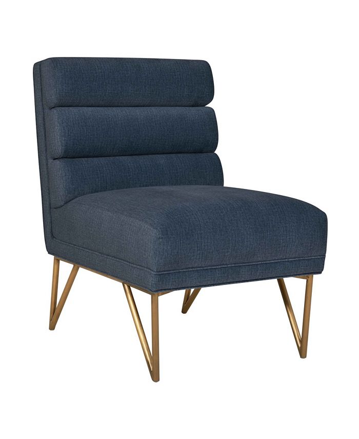 TOV Furniture Kelly Slub Velvet Chair - Macy's